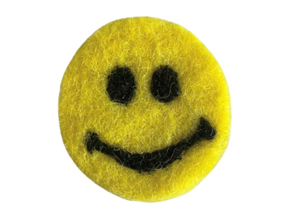 Filzsticker Smiley- Hausschuhe individualisieren